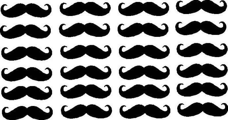 Mustache Funny Outlet Vinyl Decal Cute Wall Art Stickers (24 Pieces-12 ...