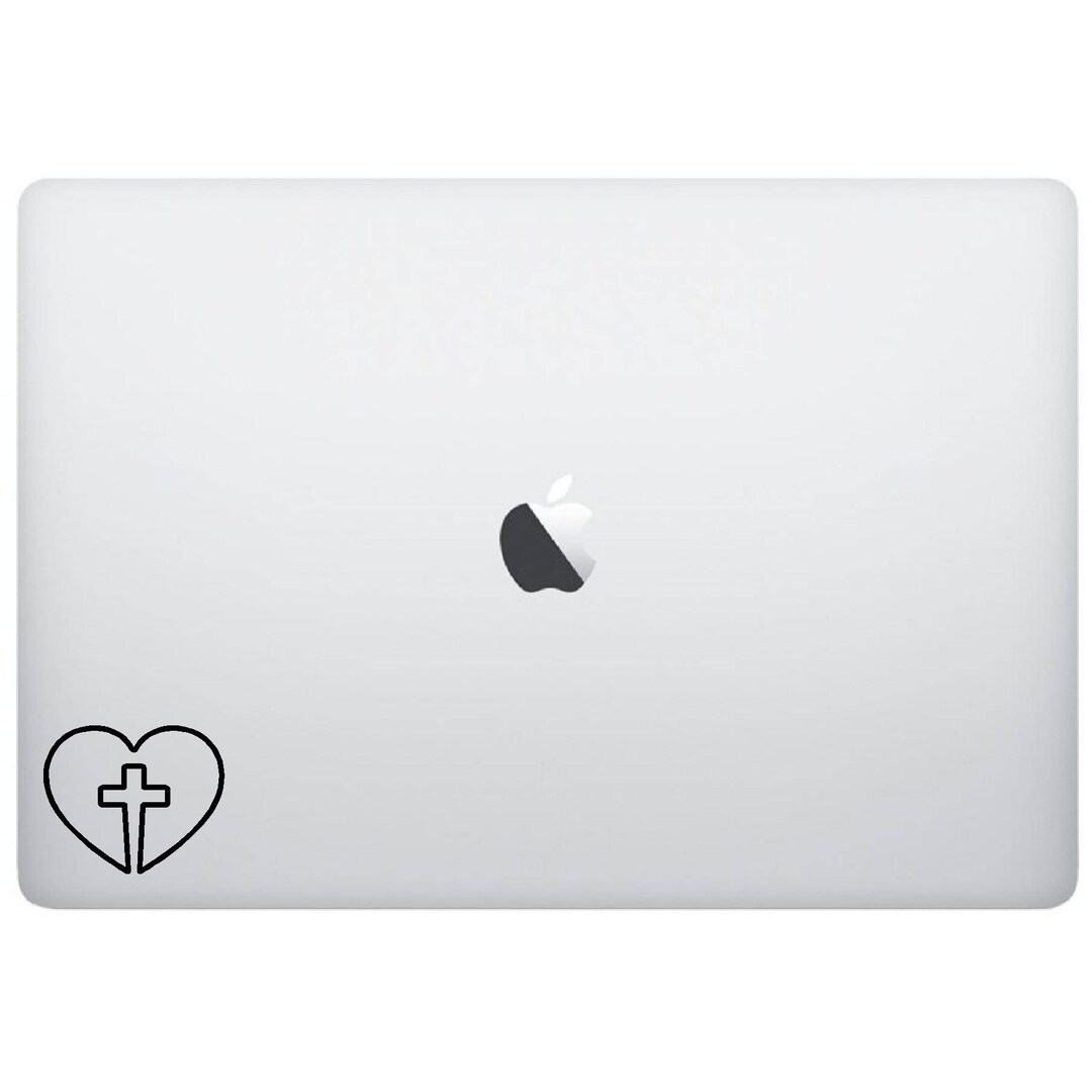 MacBook Sticker Decal - Jesus LOVE Cross Heart - Funny Car Truck ...