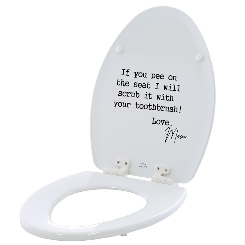 Funny Toilet Decal - Etsy