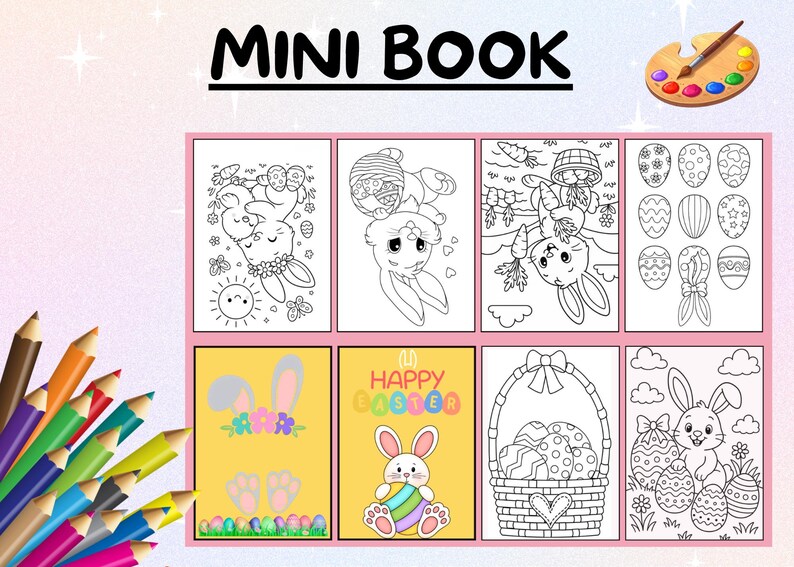 Printable Easter Mini Book for Kids | Easter Activity Book | Easter ...