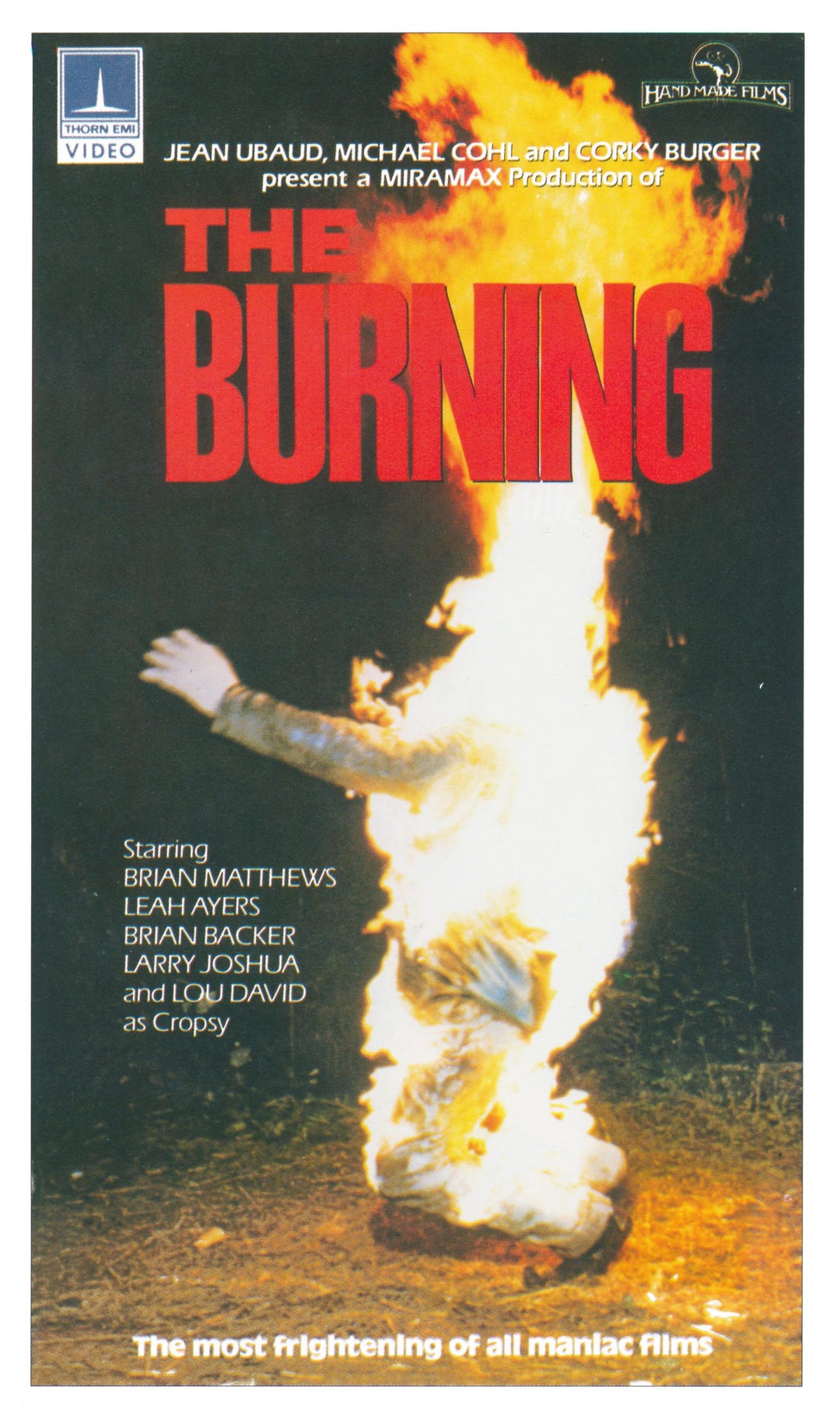The Burning VHS Reproduction Print A3 297 X 420mm - Etsy
