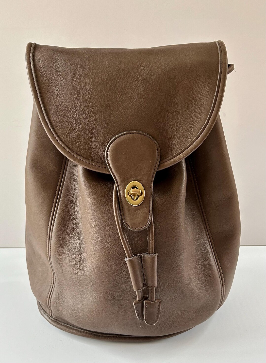 RARE XL Coach Taupe Backpack Rucksack Weekender Travel Bag 9943 1995 - Etsy