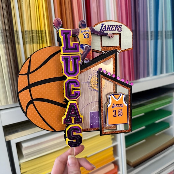 Basketball Cake Topper - Etsy