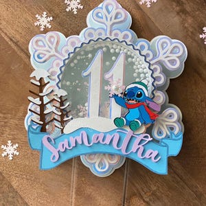 Winter Stitch Cake Topper - Etsy