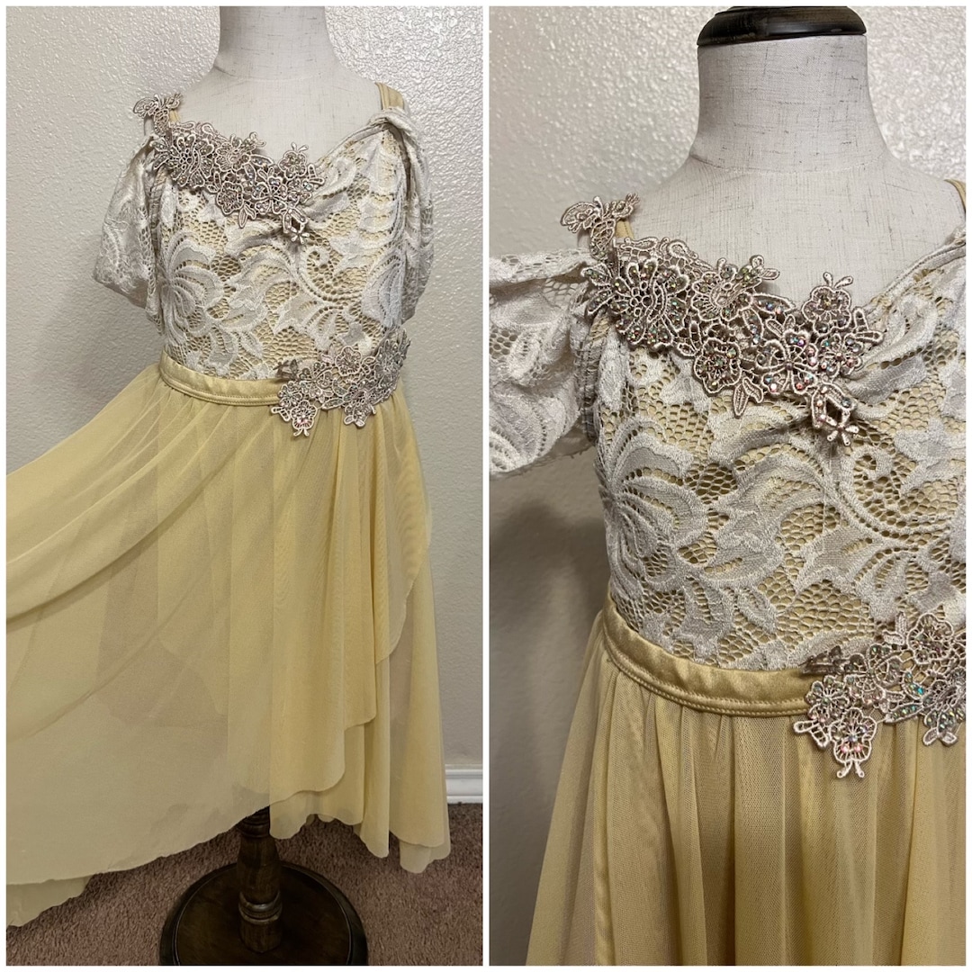 Beautiful Canary Yellow Weissman Dance Dress - Etsy