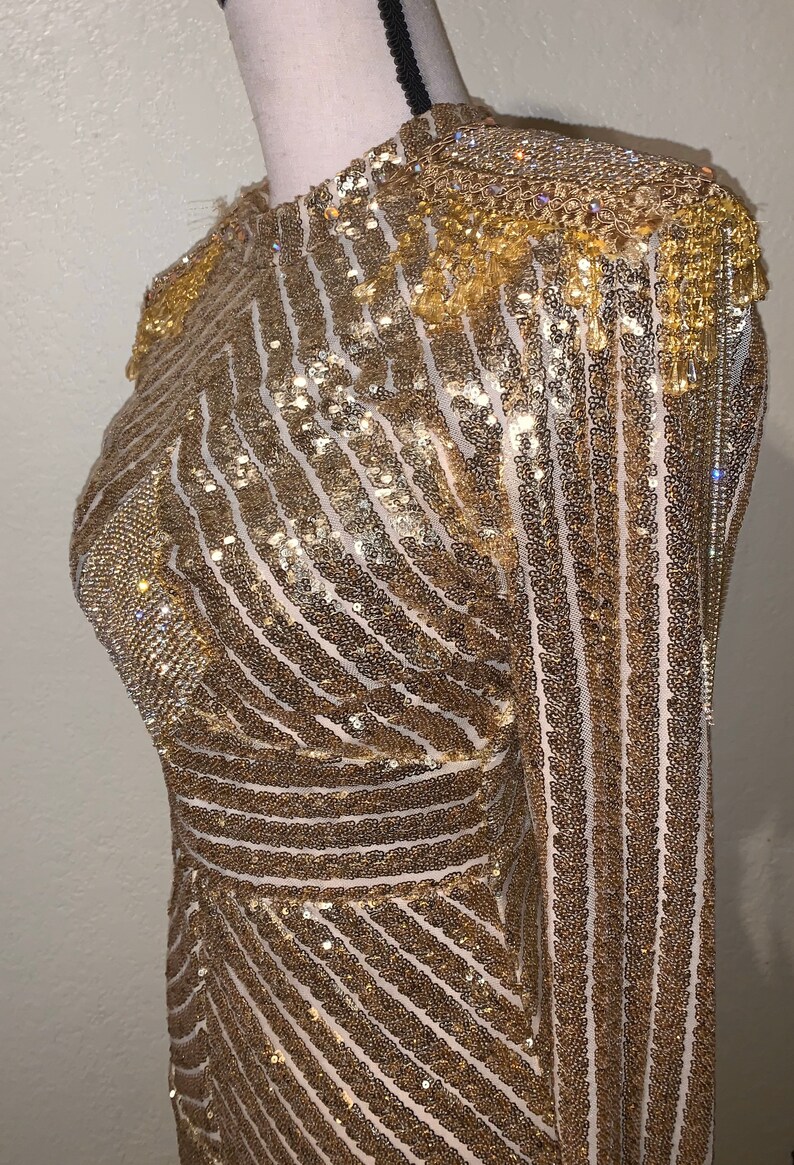 Gold Goddess Sequins Rhinestone Dress Sale - Etsy