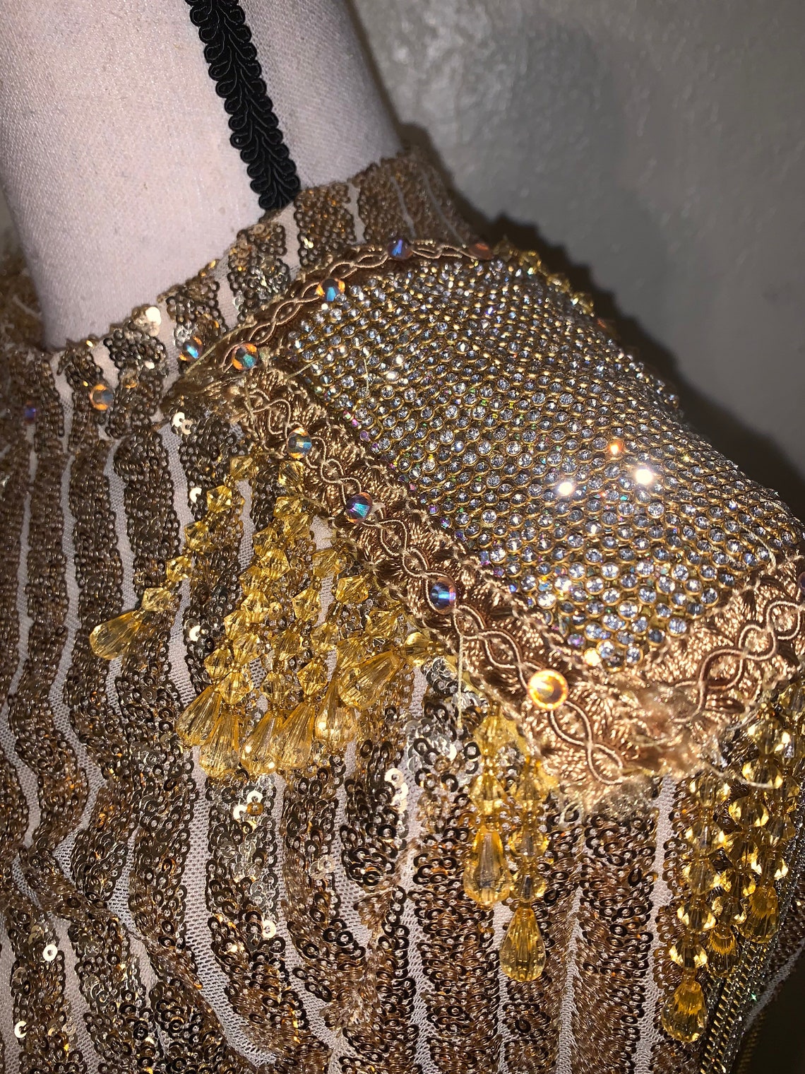 Gold Goddess Sequins Rhinestone Dress Sale - Etsy