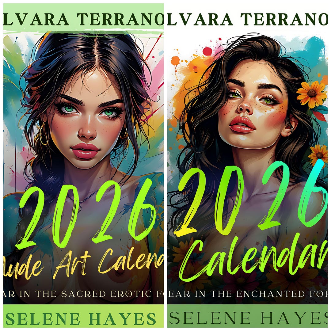 2026 Forest Goddess Digital Calendar Bundle | Sensual + 18+ Erotic Art ...