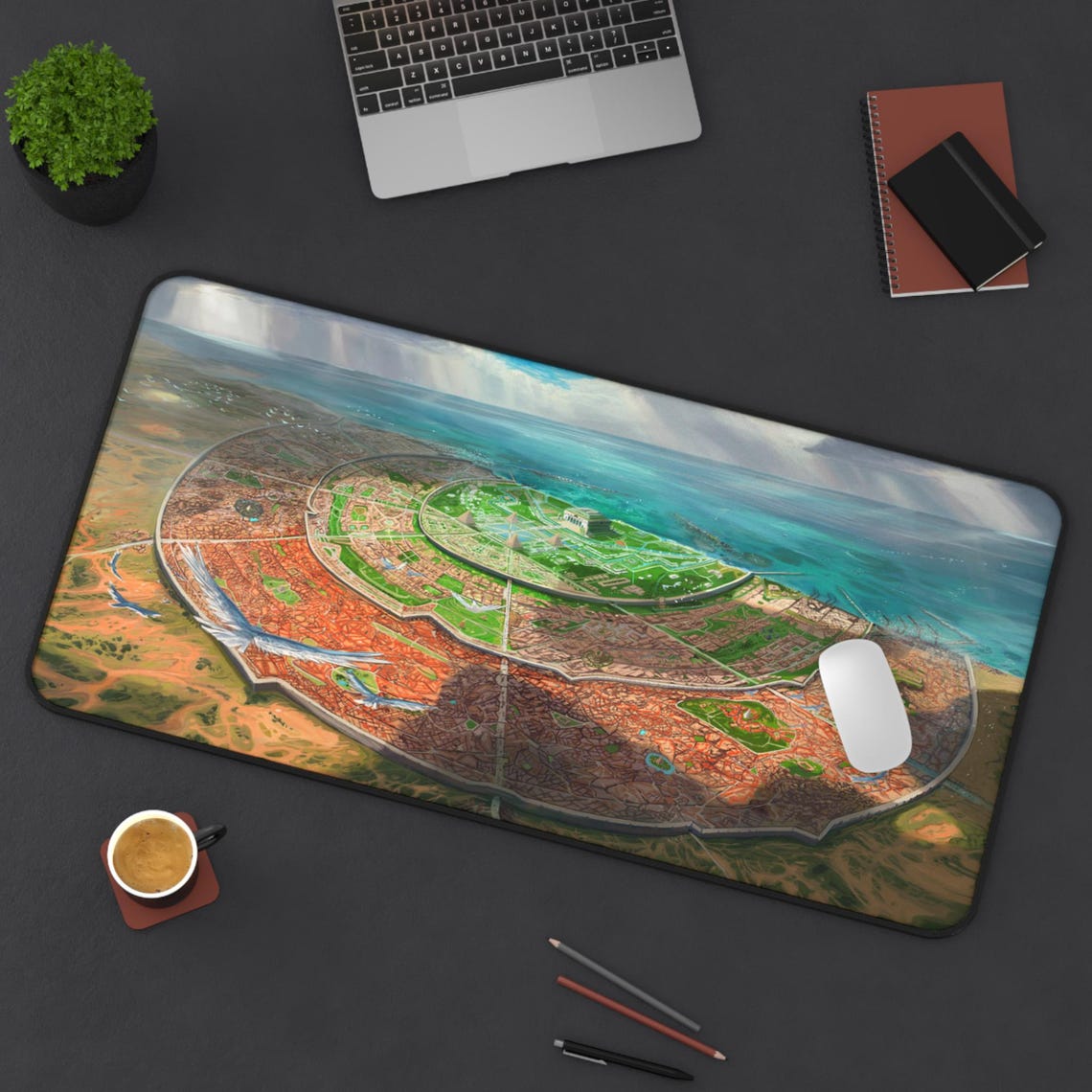 The Holy City of Setara Desk Mat, Mouse Pad, Gaming - Etsy