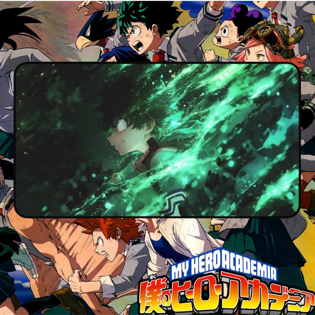 Anime My Hero Academia Deku Desk Mat | Mouse Pad - Etsy