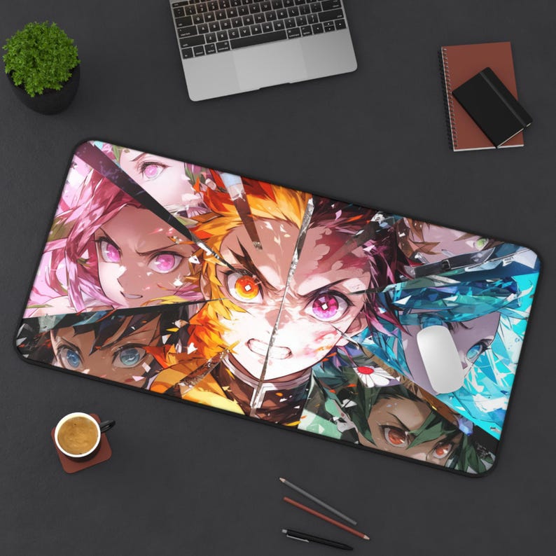 Anime Demon Slayer Desk Mat, Mouse Pad - Etsy Australia