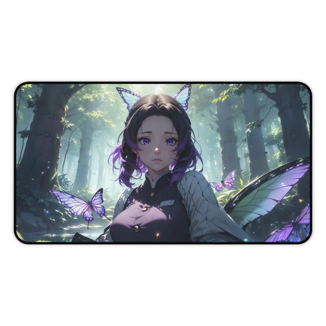 Anime Demon Slayer Shinobu Desk Mat, Mouse Pad - Etsy UK