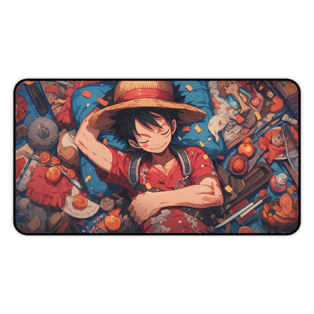 Anime Onepiece Luffy Desk Mat: Cozy Luffy Design, Gaming Mousepad, - Etsy