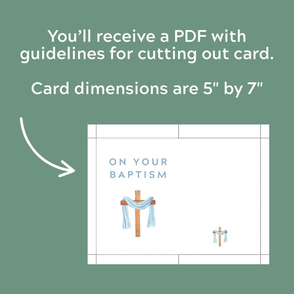 Jesus Line Drawing Art Card: Baptism Gift (printable PDF Blank Card ...