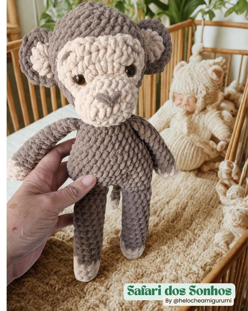 Amigurumi PDF Pattern - Kiko the Little Monkey in Crochet - Dream ...