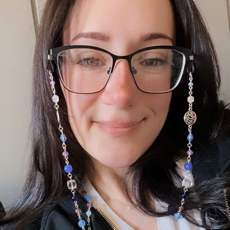 Beaded Glasses Chain - Etsy