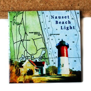 Coasters, Cape Cod Map Coasters, Lighthouse Decor, Cape Cod Lighthouses ...