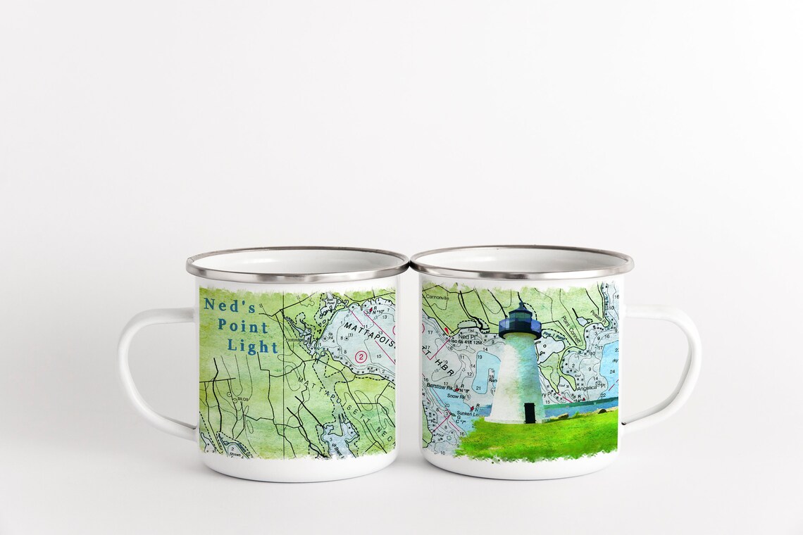 Custom Map Camping Mug, Hiker Gift, Graduation Gift, Camper Tin Mug ...
