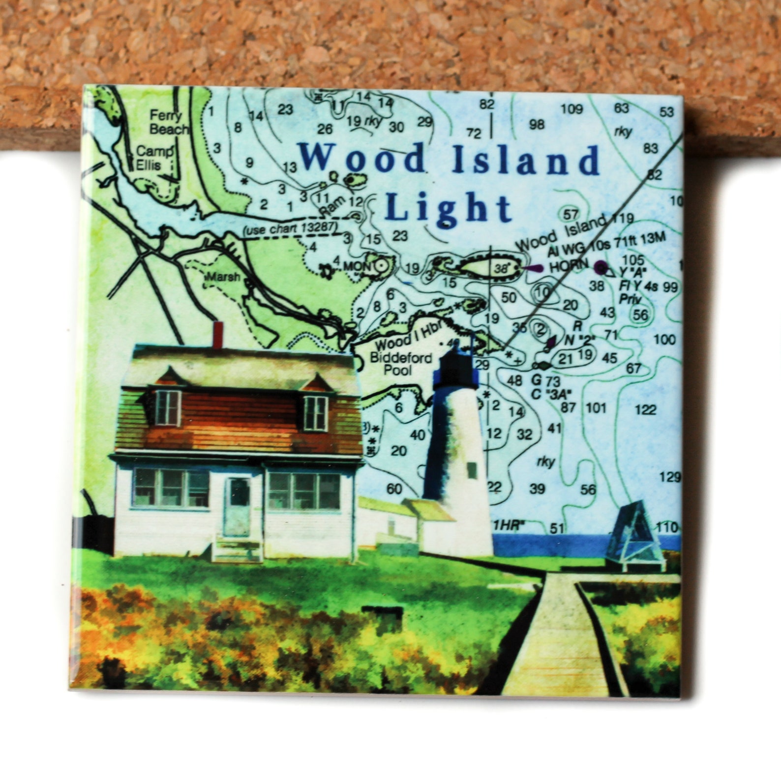 Maine Lighthouse, Map Coasters, Nautical Home Decor, Beach House Decor ...