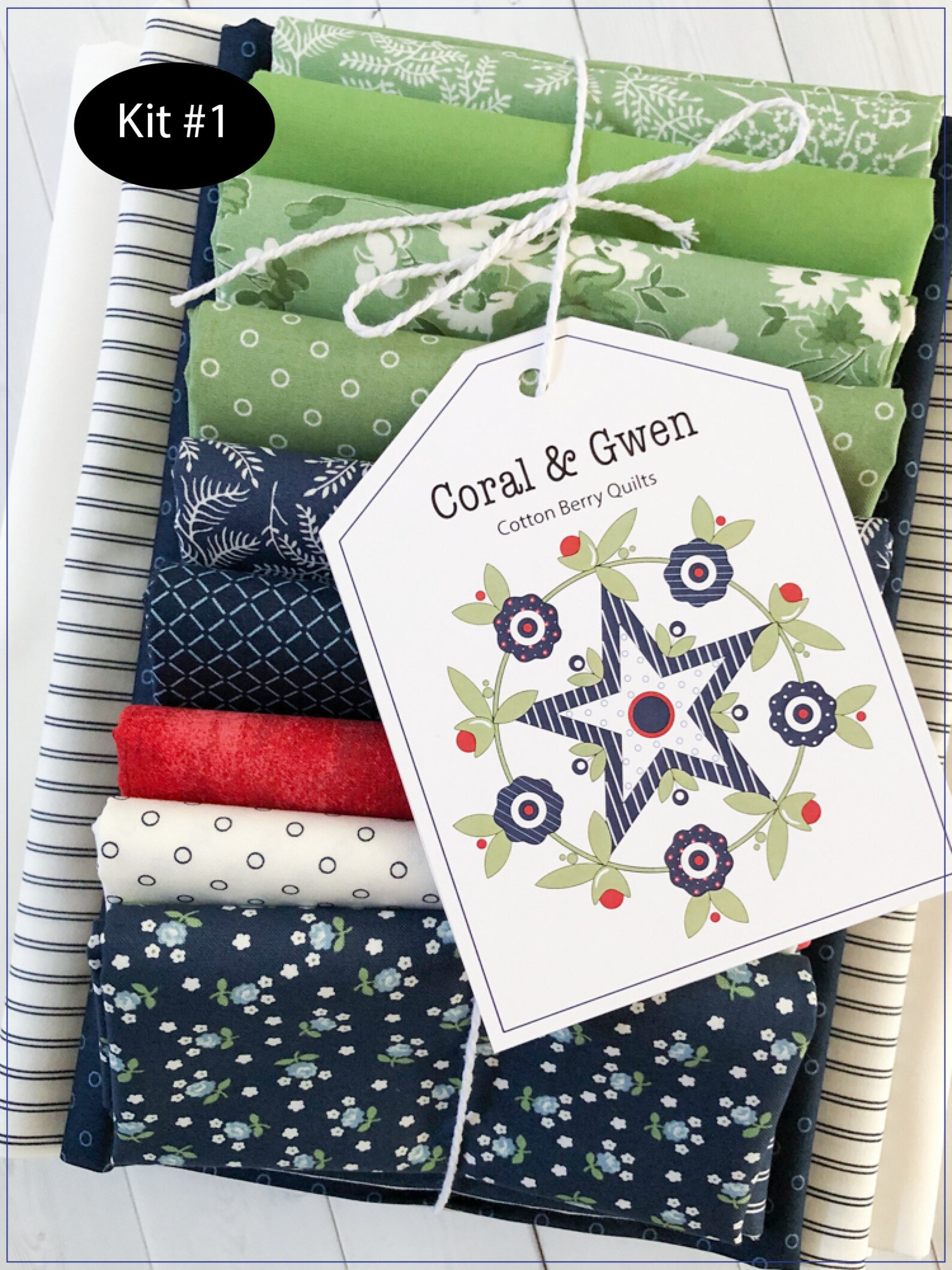 Coral and Gwen Quilt Kit Applique Quilt Kit - Etsy