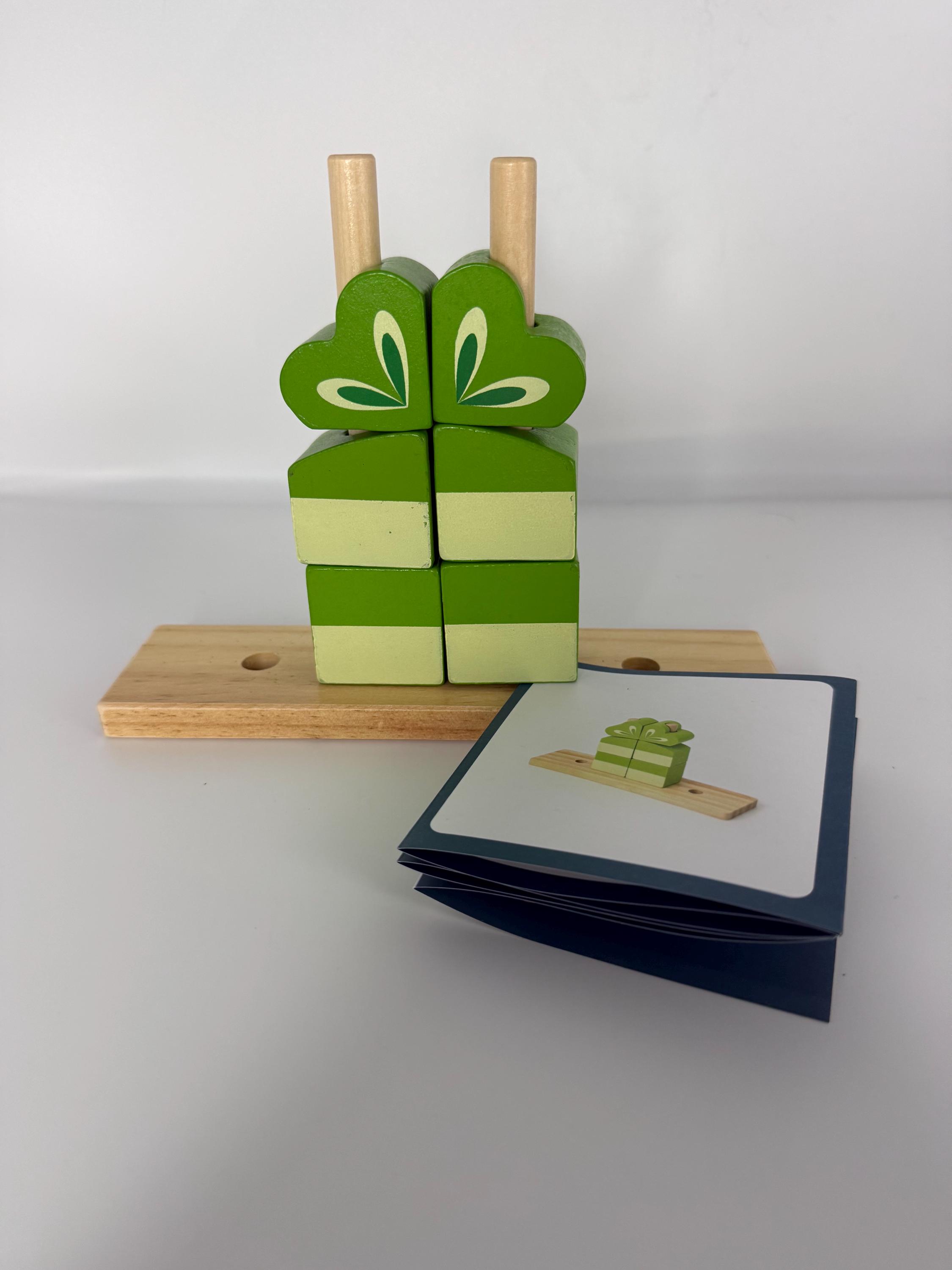 Montessori Wooden Animal Stacking Puzzle | Multi-shape Block Matching ...