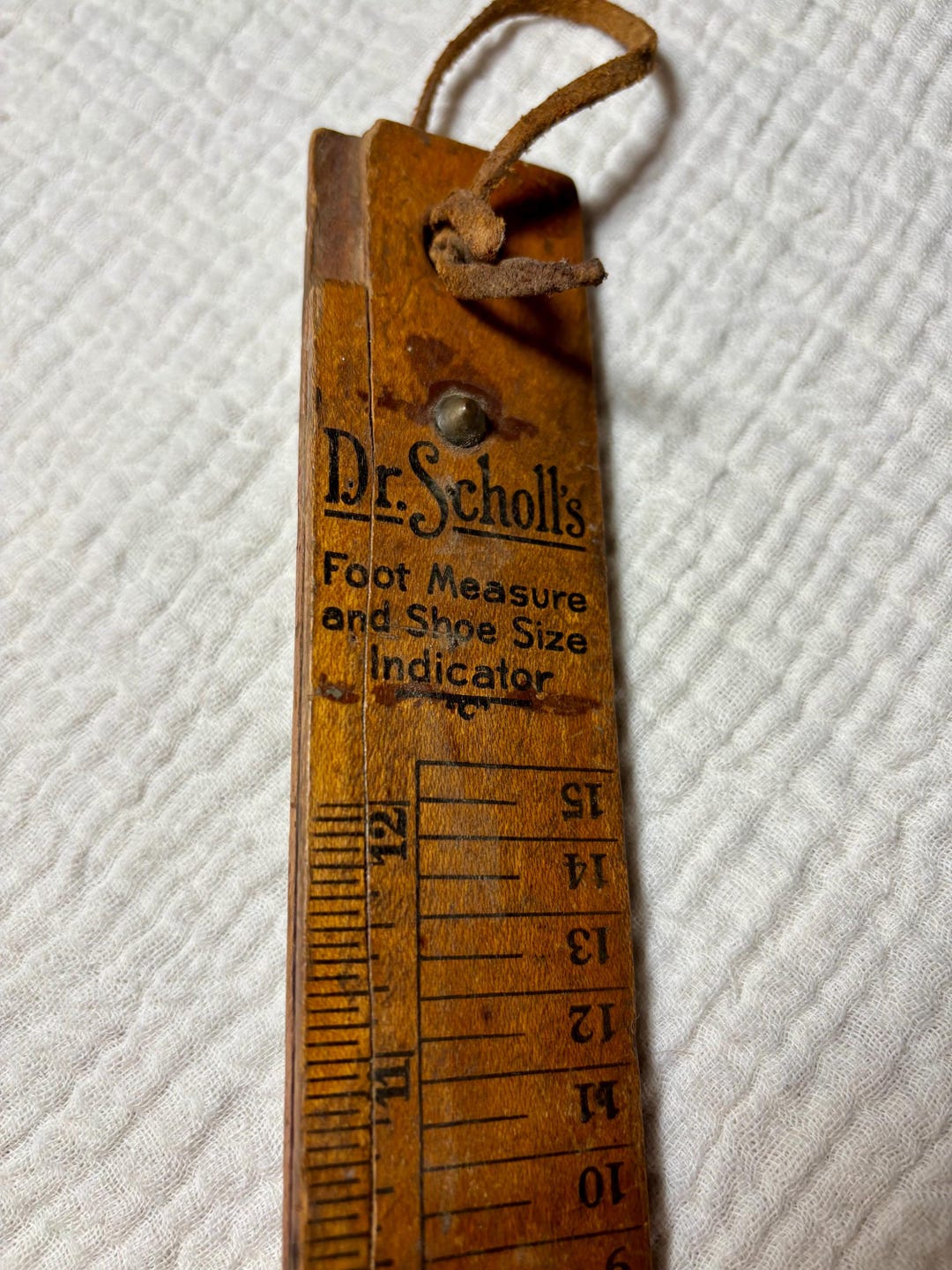 Vintage Dr. Scholl's Wooden Foot Measurer: Early 20th Century Shoe ...