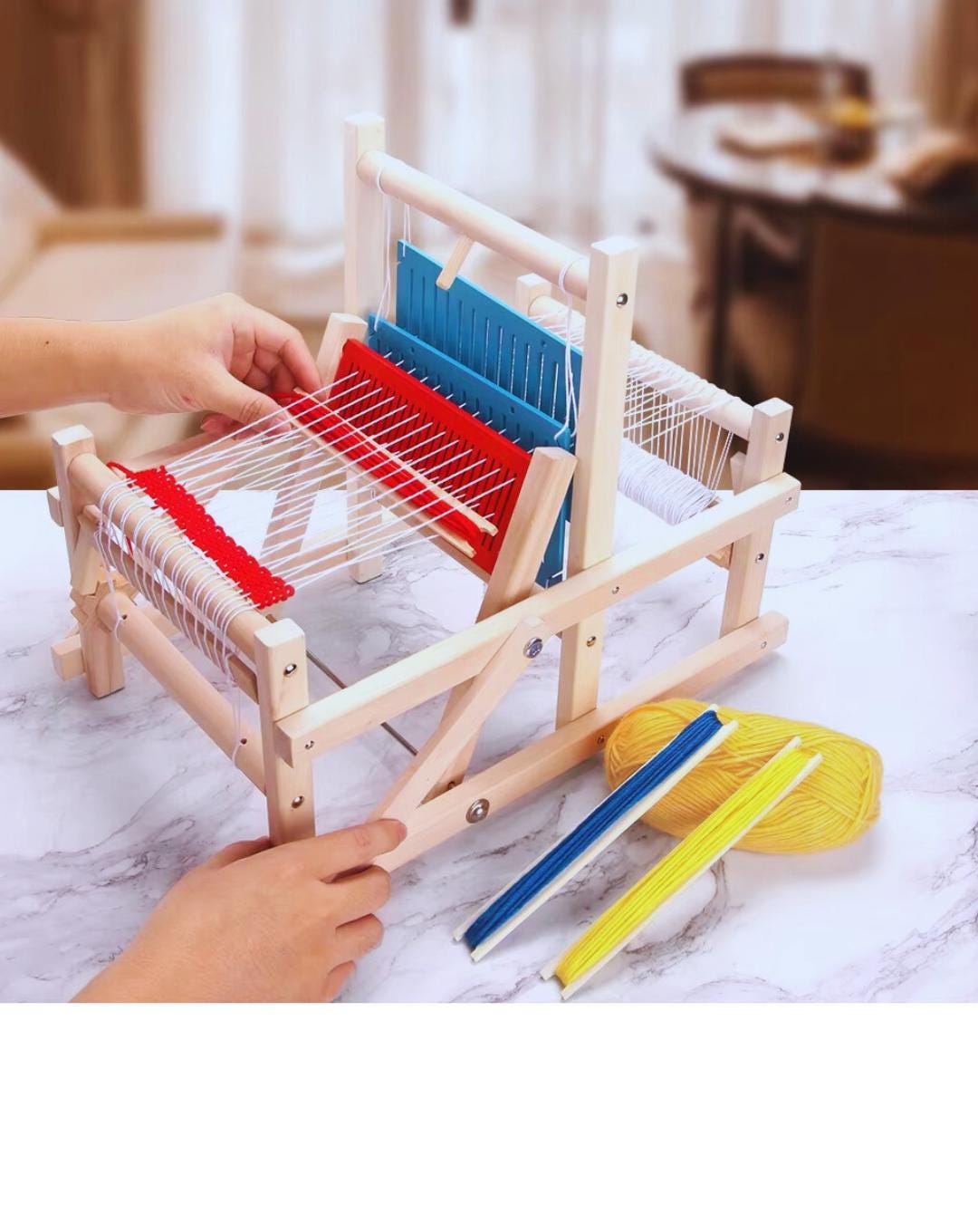 Wooden Multi Craft Weaving Loom Mini Hand Knitting Machine DIY Yarn ...