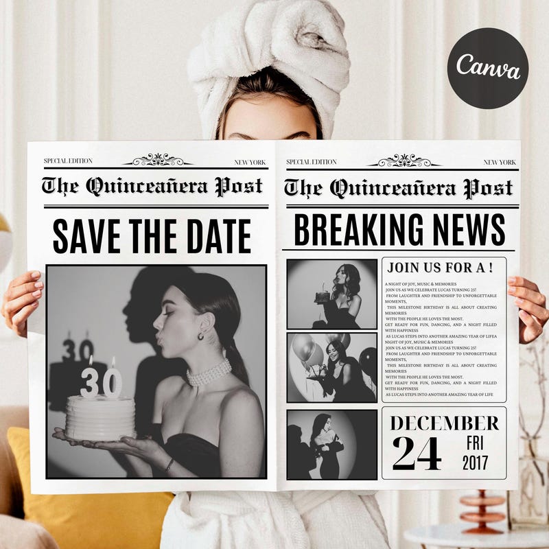 Newspaper 4 Page Booklet - Etsy