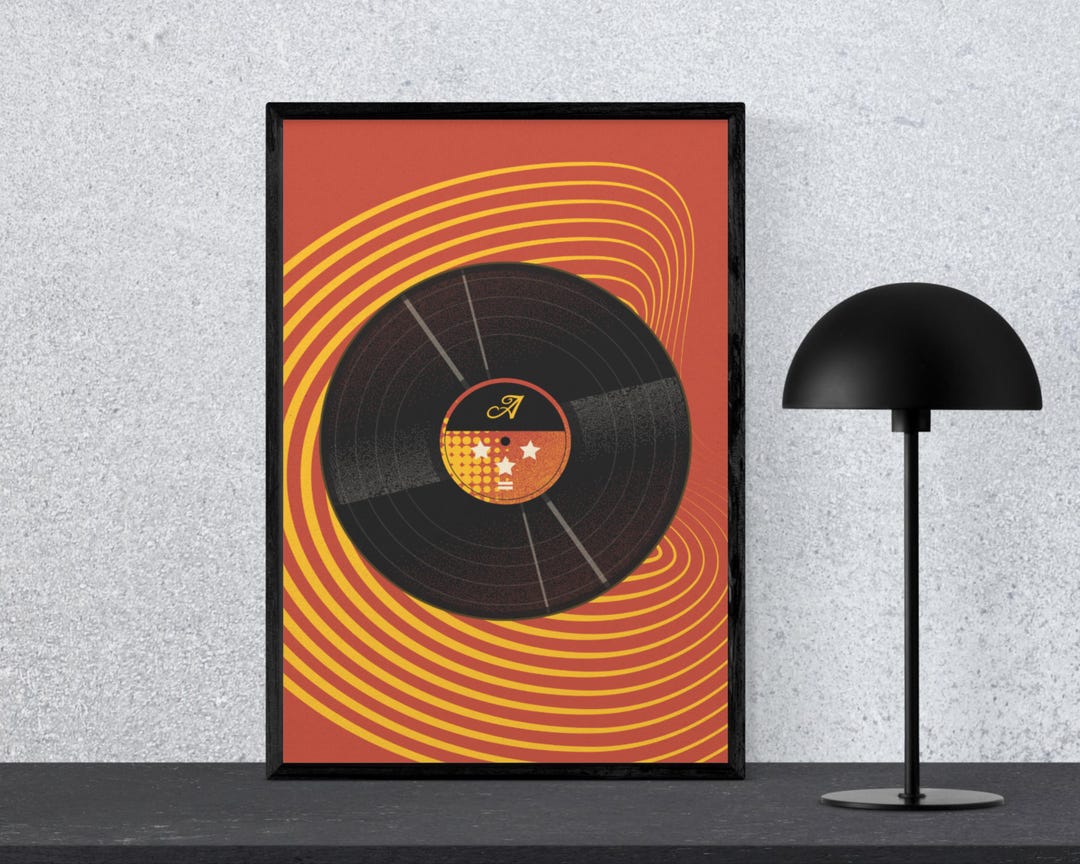 Printable Wall Art Retro Vinyl Record Vintage Music Poster - Etsy