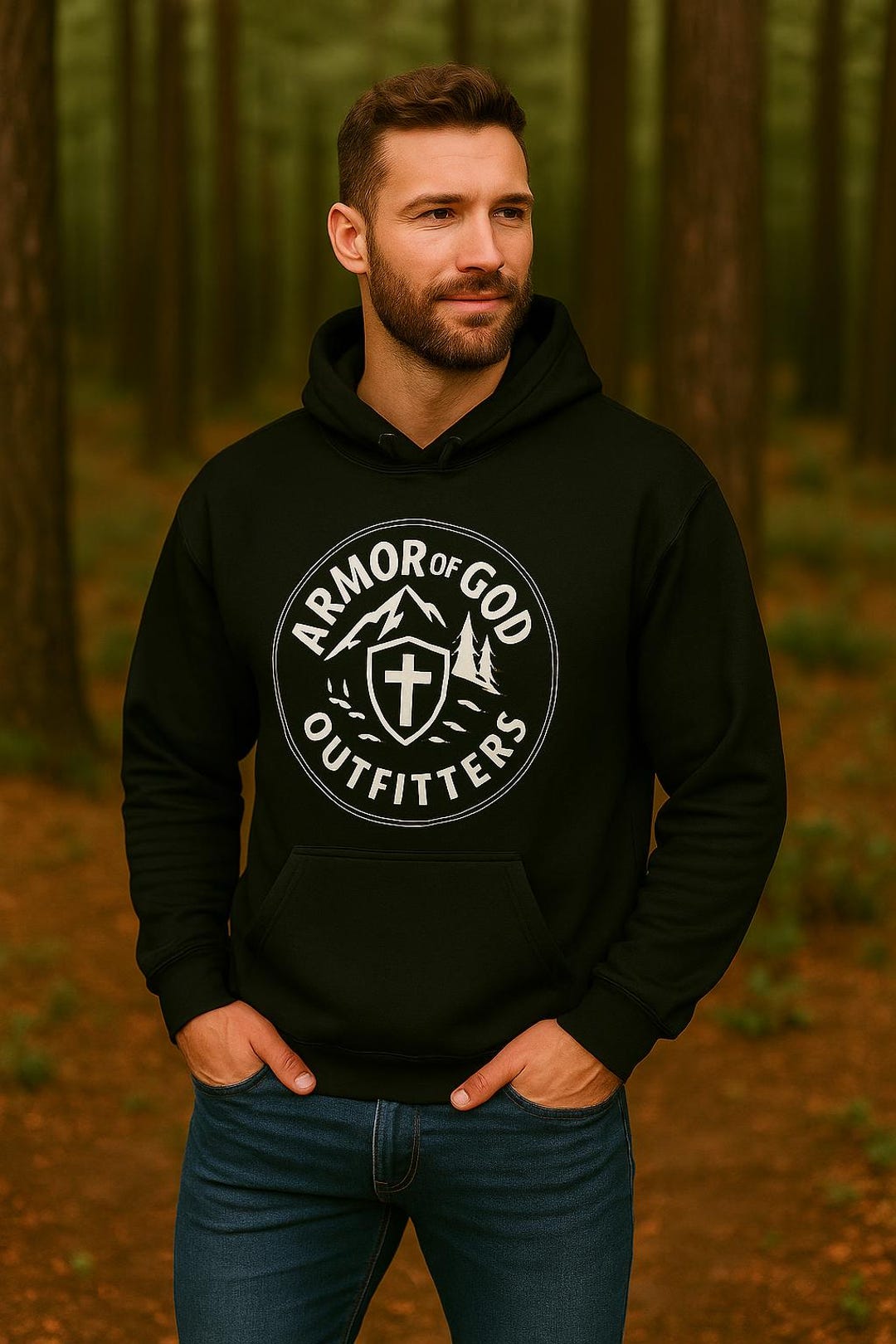 Armor of God Strong Christian Men Hoodie, Christian Apparel, Unisex ...