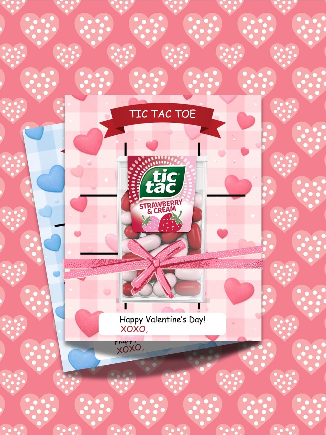 Printable Valentine's Day Tic Tac Toe Cards, Kids Classroom Exchange ...