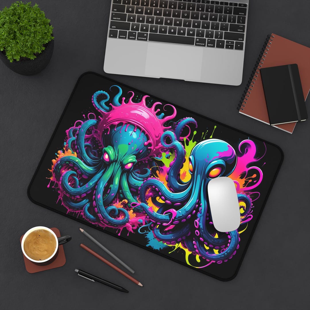 Desk Mat 12x18", Lovecraft Cthulhu Soul Mates Mate, Keyboard Pad ...