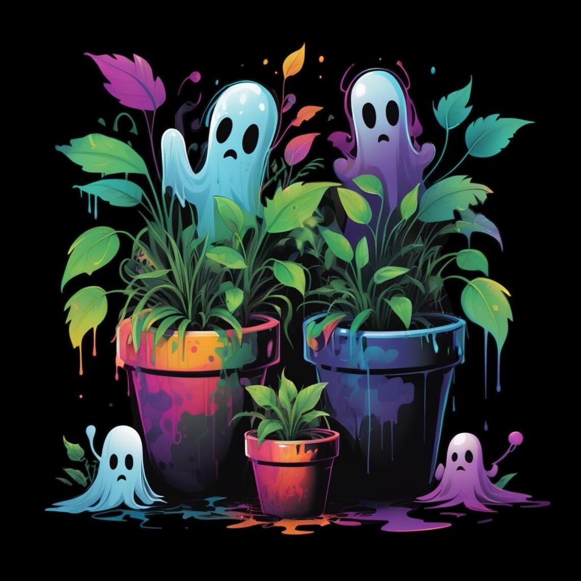 PNG Haunted House Plants 2 Spooky Gardens Spray Paint, Decal, Sticker ...