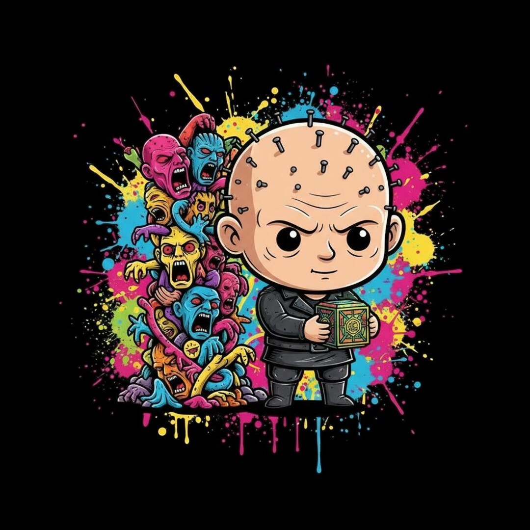 Pinhead, Hellraiser, Fan Art, Horror Art Pixel Style, Horror Movie ...