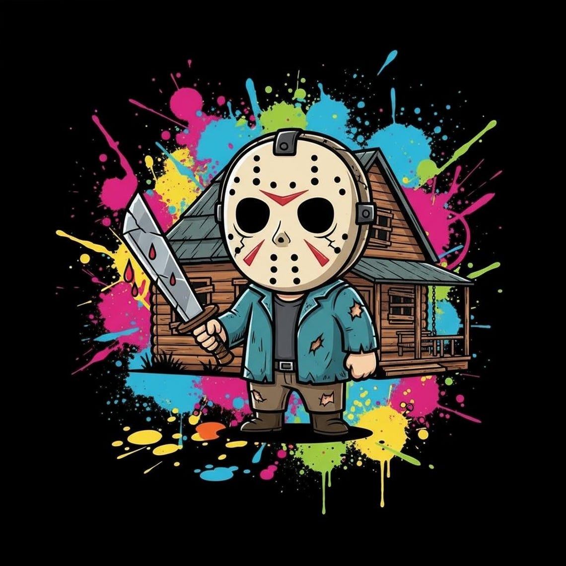 Chibi Jason Pixel Art: Horror Halloween PNG (digital Download) - Etsy