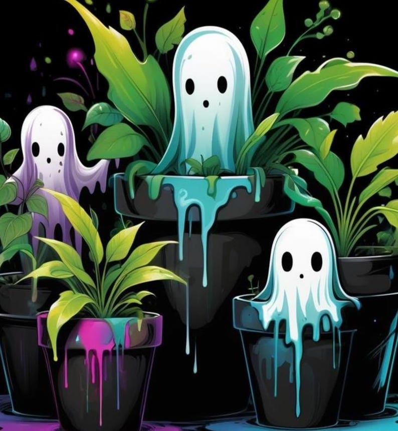 Haunted House Plants PNG, Spooky Season, Halloween (digital Download ...