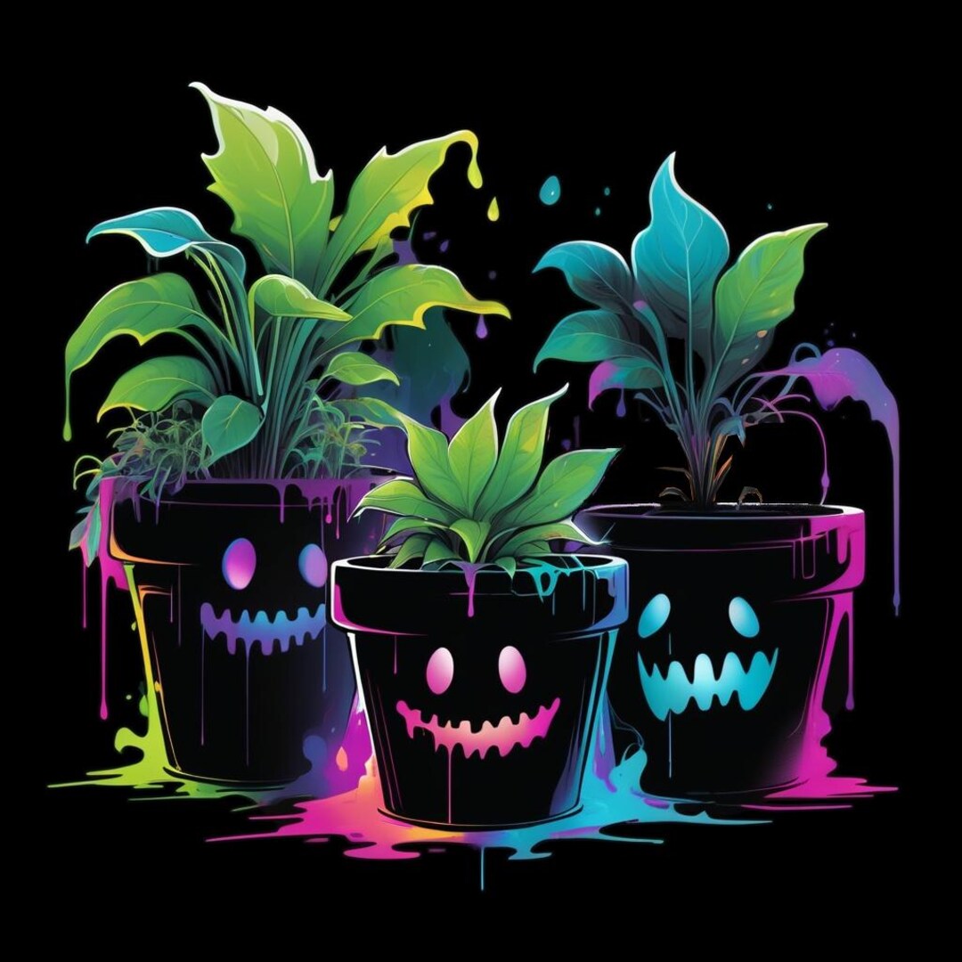 Haunted House Plants 9 Spooky Gardens PNG Width 1024 by Height 1024 - Etsy