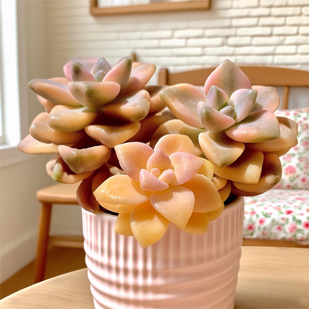 Rare Succulent Graptoveria Variegata - 3" Live Plant，indoor Office ...