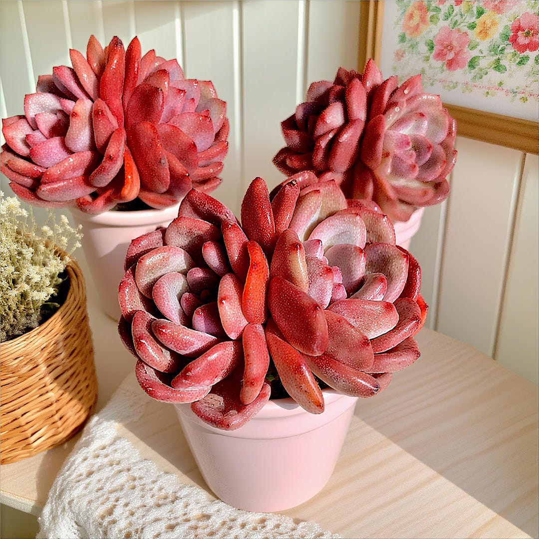 Echeveria Ariel Rare Succulent: 2.8" Green Live Plant, Indoor Living ...