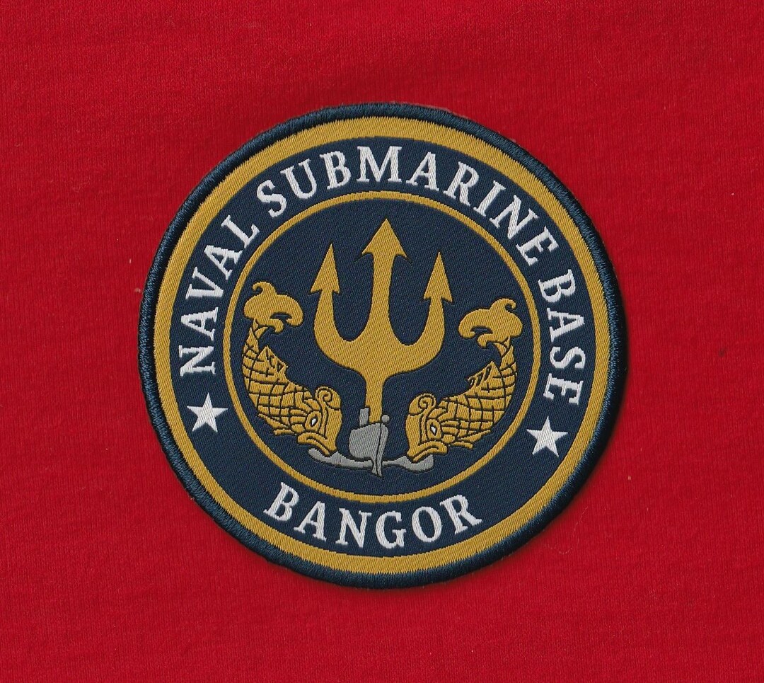 3 Inch Naval Submarine Base BANGOR Iron-on Patch Bremerton Washington ...