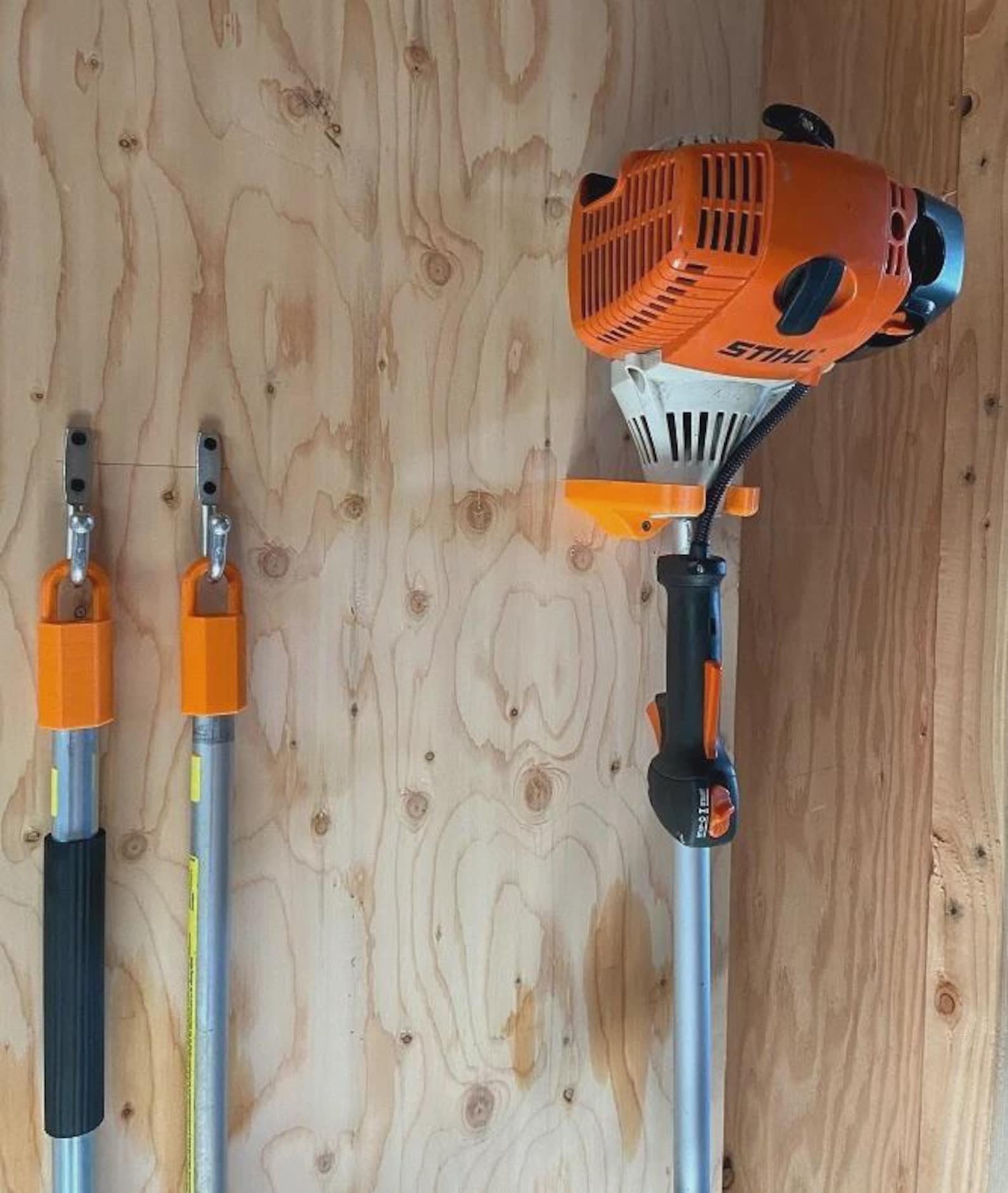 3 KOMBI STORAGE Hooks Hanger for Stihl Edger Trimmer Blower Pruner ...
