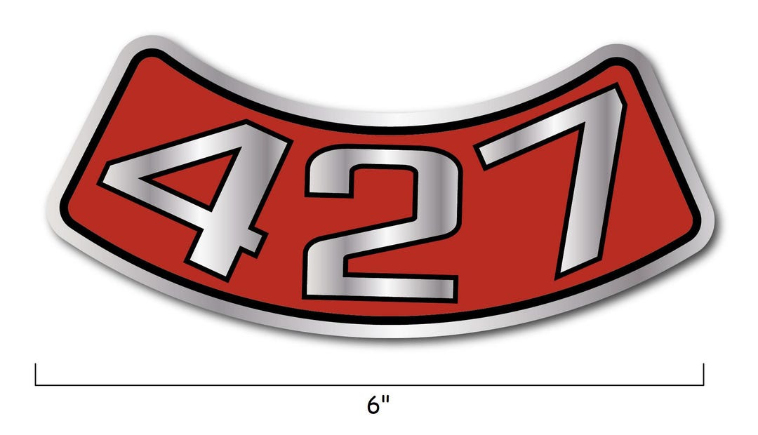 New 427 Air Cleaner Decal Sticker for Chevrolet C10 Corvette GMC ...
