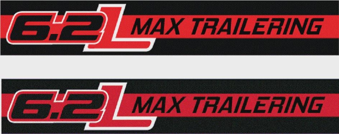 New Max Trailering Decal Emblem 6.2L GMC Sierra Chevrolet Silverado ...