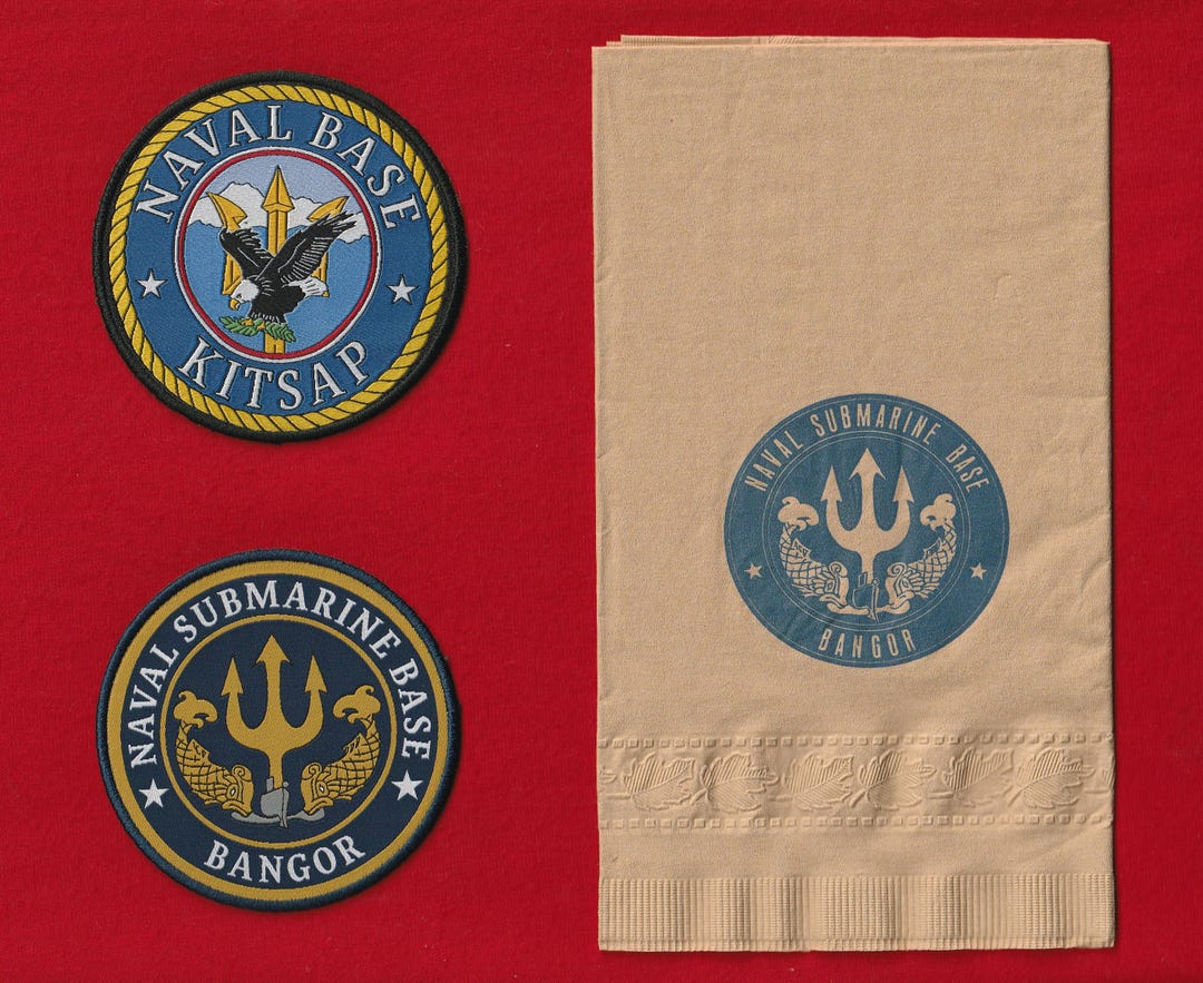 Cllectors Set Plus Vintage Napkin Naval Submarine Base BANGOR KITSAP ...