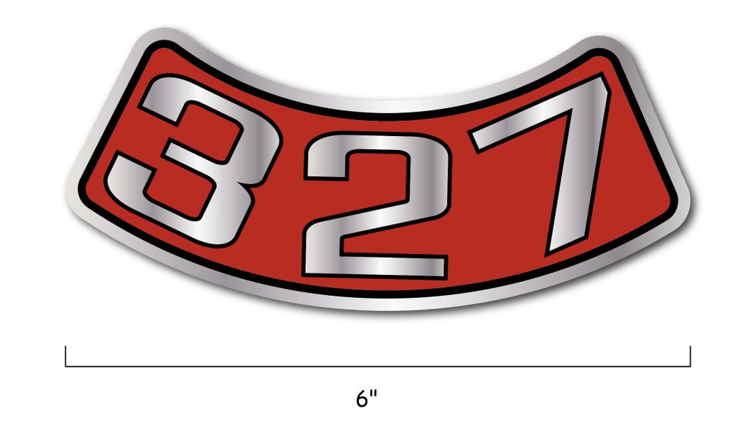 New 327 Air Cleaner Decal Sticker for Chevrolet C10 Corvette GMC ...