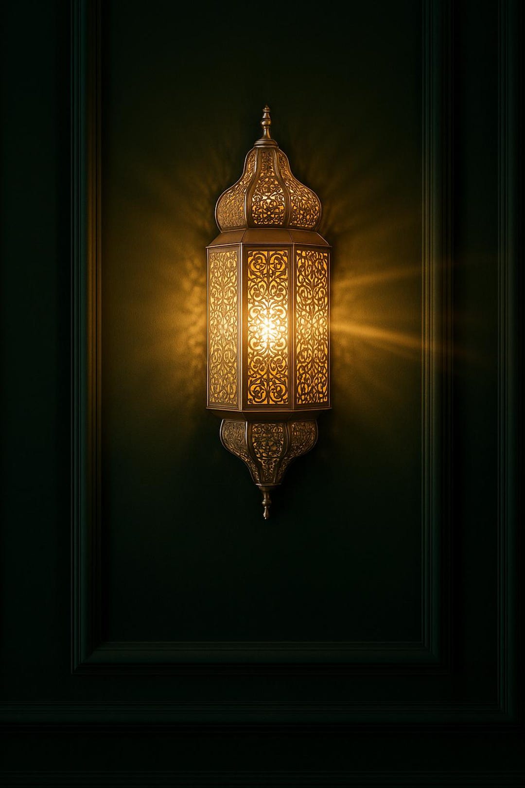 Antique Brass Moroccan Wall Lamp – Handmade Luxury Wall Sconce ...