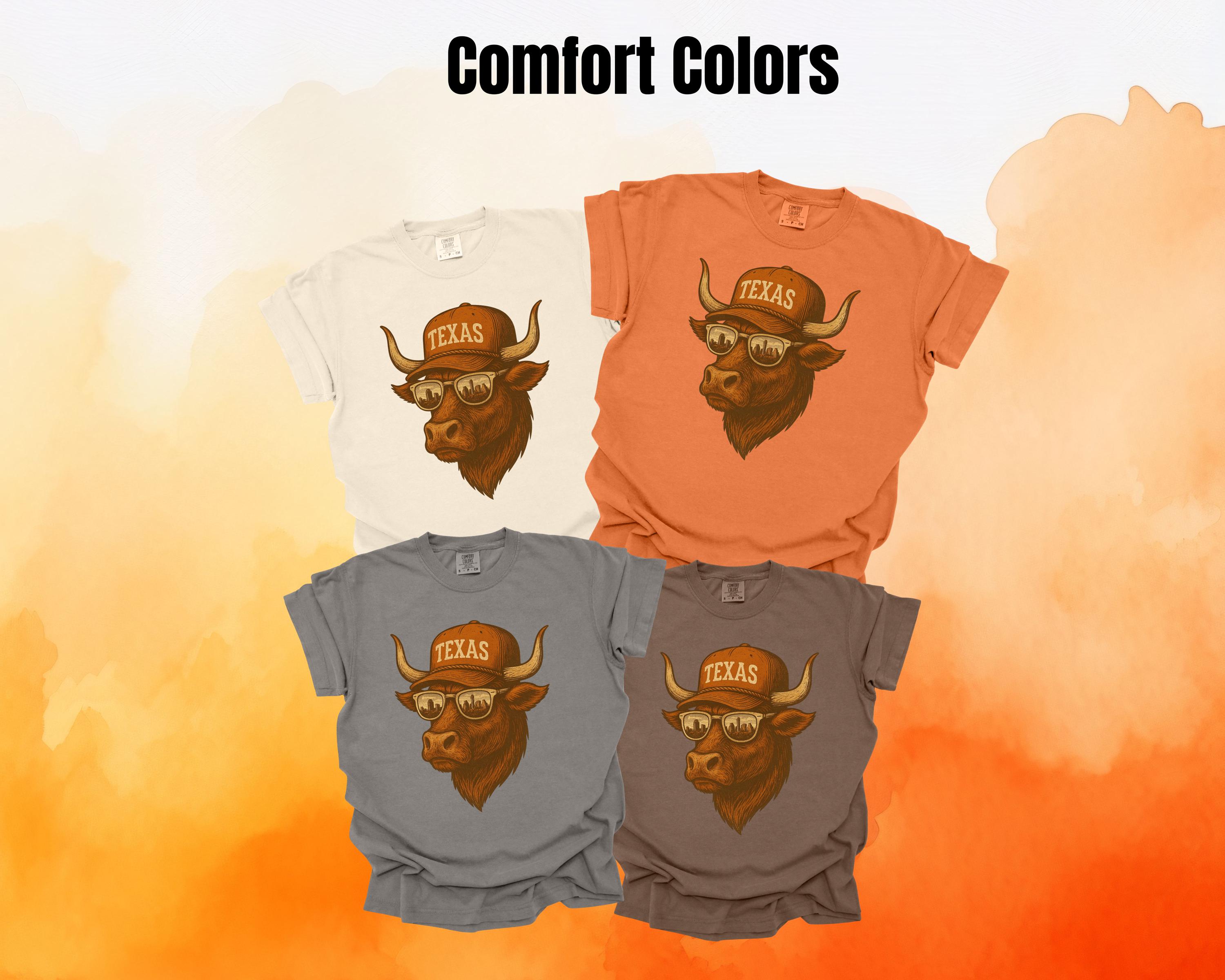 Texas Longhorn Ultimate Comfort Colors Fan T-shirt, Longhorn in ...