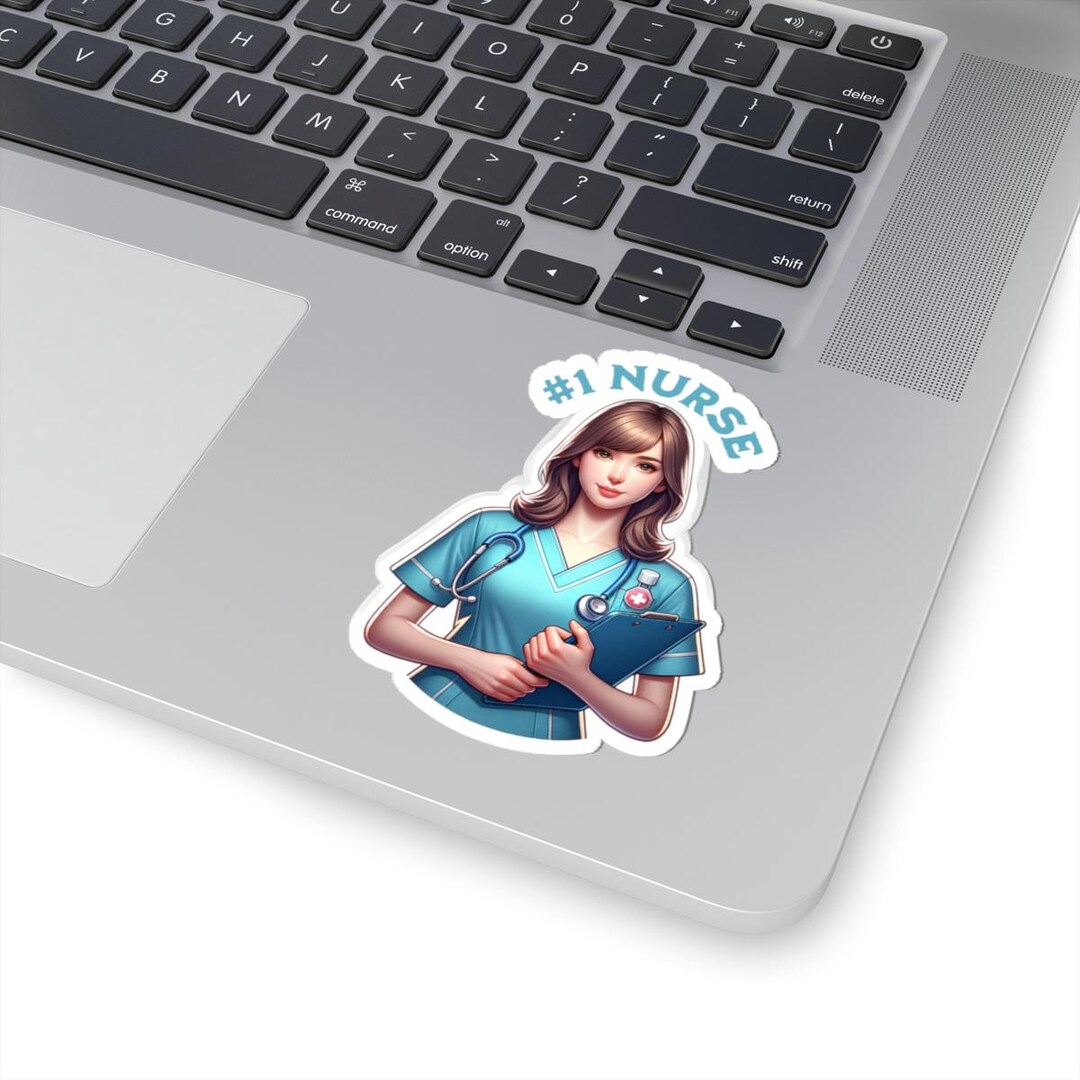 Number One Nurse Vinyl Sticker, Laptop Decal, Healthcare Gift - Etsy