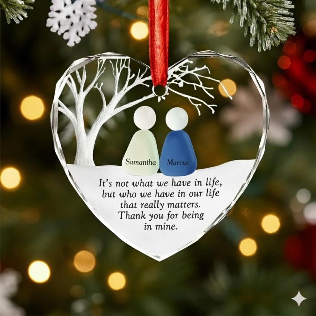 Custom Friendship Christmas Ornament, Personalized Best Friend Ornament ...