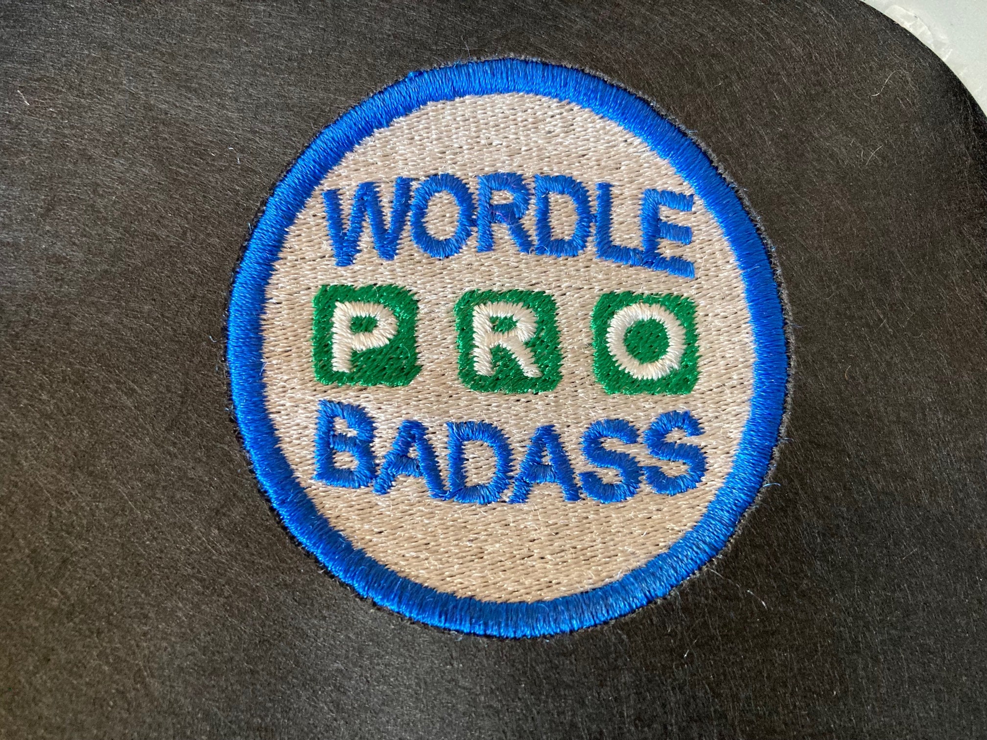 Wordle Badass Merit Badge - Embroidered - Etsy